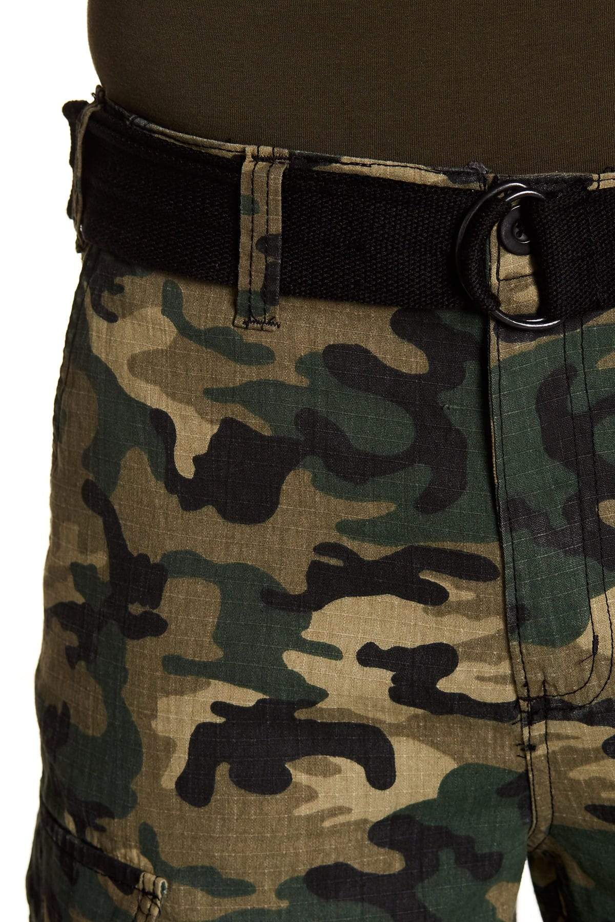Jeffrey Banks Green Camo Cargo Short | ship-test